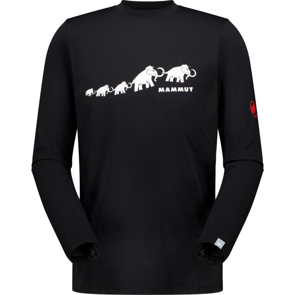 マムート MAMMUT QD ロゴ プリント ロングスリーブ Tシャツ アジアンフィット メンズ 男性 長袖Tシャツ 速乾 お出かけ 旅行 ハイキング 買い物 1016-01030  101601030　アウトドア　ボディやスリーブに、ポイ...