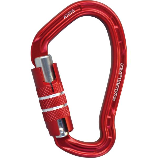 ロックテリクス rocteryx テトンクイックロック　AMG111072T RED　アウトドア　ロックテリクス・セーフティーゲート大型カラビナシリーズ。自動ロッキング安全環付き。