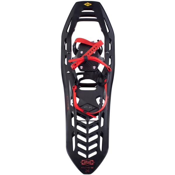 アトラス ATLAS ヘリウム BC 26 スノーシュー 雪山 登山 雪 トレッキング 軽量 耐久性 ヒールリフター   1831936　アウトドア　驚異的な軽さ。素早く着脱でき、フラットに収納できるバインディング。横滑りを防ぐトラクション...