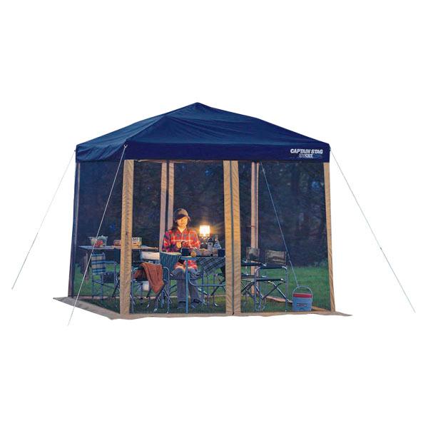 キャプテンスタッグ CAPTAIN STAG スピーディー ワンタッチタープ250UV用スクルーンパネル   M3195　アウトドア　別売のワンタッチタープ250UV専用のスクリーンパネルです。この全面メッシュのスクリーンパネルを装着するこ...