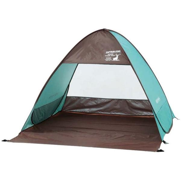 キャプテンスタッグ CAPTAIN STAG CSシャルマン ポップアップテントDUO ミントグリーン  UA-33 ワンタッチテント  UA33　アウトドア　パッと広がるポップアップテント。シルバーコーティングで夏の日差し、紫外線を95カ...