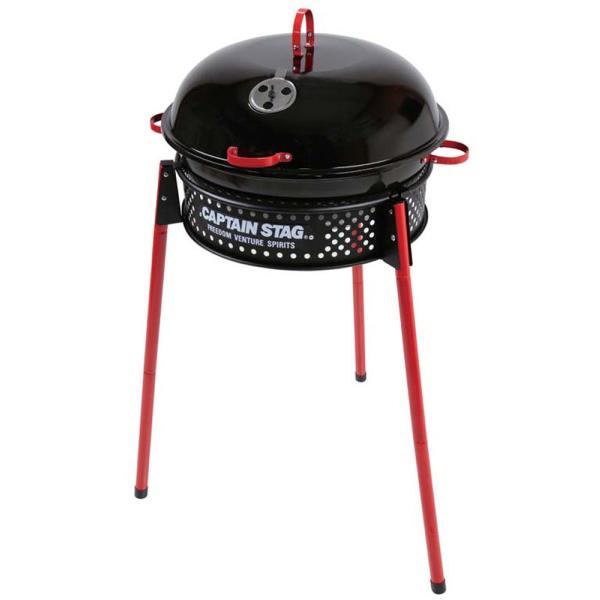 キャプテンスタッグ CAPTAIN STAG アメリカン イージーグリルtype2 UG-60  UG0060　アウトドア　従来のフード付グリルの[組み立てにくい][部品が多い][組み立てたら持ち運べない]といった問題をすべて解決!フレーム...