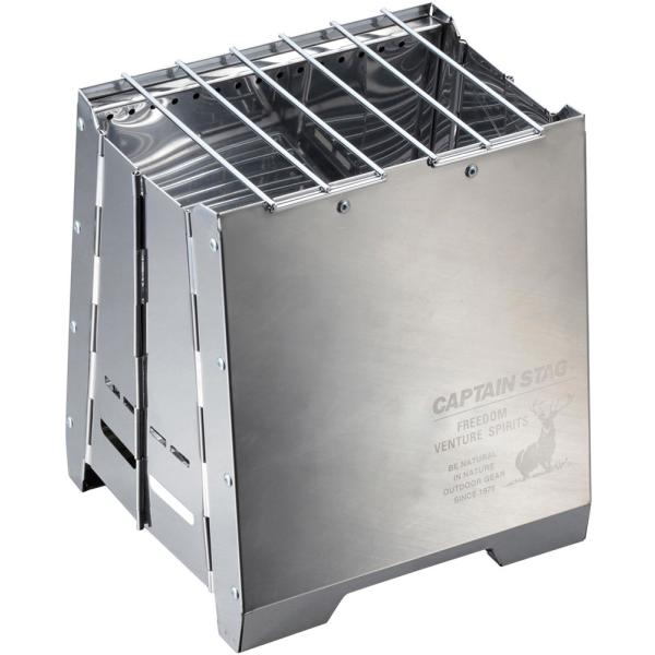 キャプテンスタッグ CAPTAIN STAG ファイアブースト ストーブ  UG0082　アウトドア　煙突効果と二次燃焼で燃焼効率を高めたウッドストーブです。