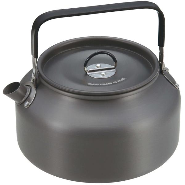 キャプテンスタッグ CAPTAIN STAG CAPTAIN STAG Easy アルミケットル 1.5L  UH4123　アウトドア　熱伝導率の高い軽量アルミ合金製、表面には耐食性の高い硬質アルマイト加工済みのアウトドア用ケトル。
