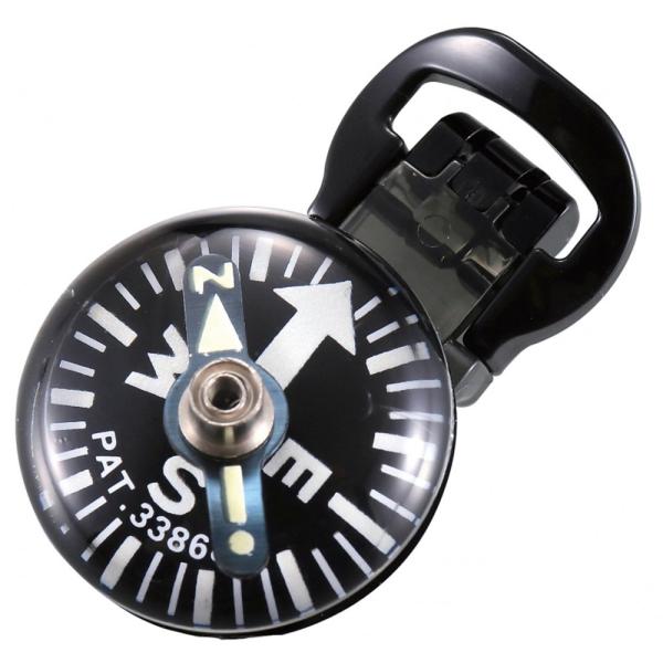 キャプテンスタッグ CAPTAIN STAG クリップコンパス ブラック  UM-1898  UM1898　アウトドア　クリップでどこにでも挟めて邪魔にならないコンパクトなコンパス。オイル入りで針の動きが速く、使いやすいコンパクトなコンパス...