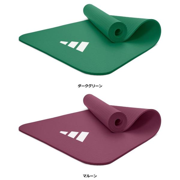 アディダス adidas フィットネスマット ADMT-11014 スポーツ  ADMT11014　やわらかく軽量でコンパクトなNBR素材の 7mm 厚マット。