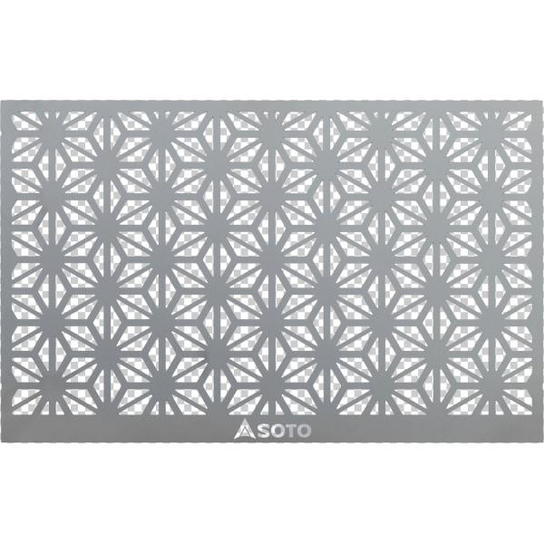 ソト SOTO Hinto オーナメント 麻の葉 あさのは   SOD2604AS　アウトドア　ゆらめく炎にアクセントを与えるデザインシート。薄いシートで付け替えカンタン。厚さ0.05mmの薄くてしなやかなシートは耐熱性、耐久性に優れたステ...