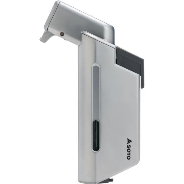 ソト SOTO マイクロトーチ エッジ  ST489　アウトドア　カセットボンベから充てんして繰り返し使える小型のバーナー。極細集中炎のため火力も強いが耐風性能も抜群。亜鉛ダイキャストボディなので高級感のある見た目や重量感。