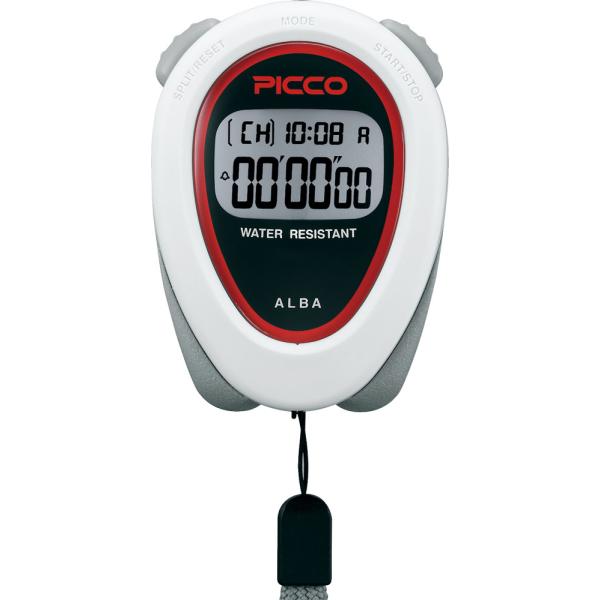 セイコー SEIKO アルバ ピコ ALBA PICCO ホワイト ストップウォッチ スタンダード タイマー ラップ メモリ機能なし スプリット計測 シンプル アラーム 日常生活防水　ADMD009　スプリット計測も可能なシンプルなストップ...