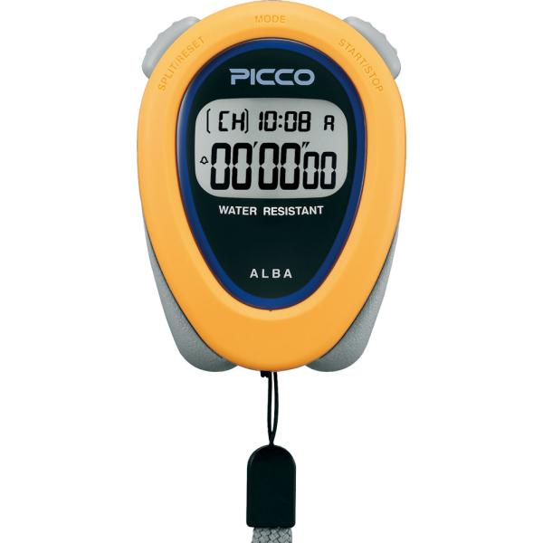 セイコー SEIKO アルバ ピコ ALBA PICCO イエロー ストップウォッチ スタンダード タイマー ラップ メモリ機能なし スプリット計測 シンプル アラーム 日常生活防水　ADMD010　スプリット計測も可能なシンプルなストップ...