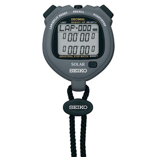 セイコー SEIKO ソーラーインダストリアル SOLER INDUSTRIAL グレー S063 工業用ストップウオッチ デシマル単位 産業用10進法 計測 ラップタイム ソーラー充電　SVAJ999　SVAJ999は通常の時・分・秒では...