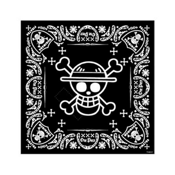 クールビット coolbit ワンピース×クールビットバンダナ 麦わら海賊旗柄 タオル ハンカチ 首筋 冷涼感 エコ対策 熱中症対策 スポーツ 運動 グラウンド 外遊び ONE PIECE  HCH1RF BLK　暑さ対策、涼感アイテム、バ...
