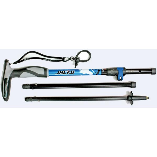 ジャッコ JACKO ウォーカープロ110  ブルー  12795  12795　アウトドア　サイズ調節にイージーロックシステムを搭載し95cm〜110cmの間で自由に調節可能。ラチェット部分のシャフトをわずかに楕円化することによりガイドラ...