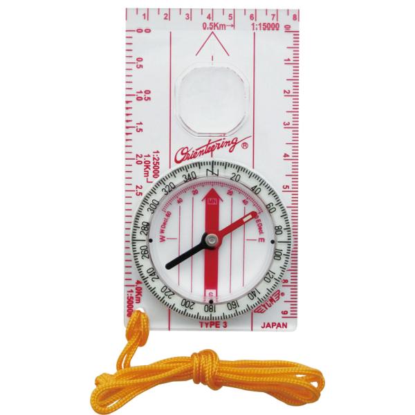 ワイシーエムコンパス YCMコンパス オリエンテーリングコンパスType3  1715　アウトドア　●強磁性体の特殊鋼を使用、指針の先端磁力は250Ga、早くスムーズな動きをします。人工サファイヤ軸受けを使用、摩擦抵抗が少ないので方位誤差の...