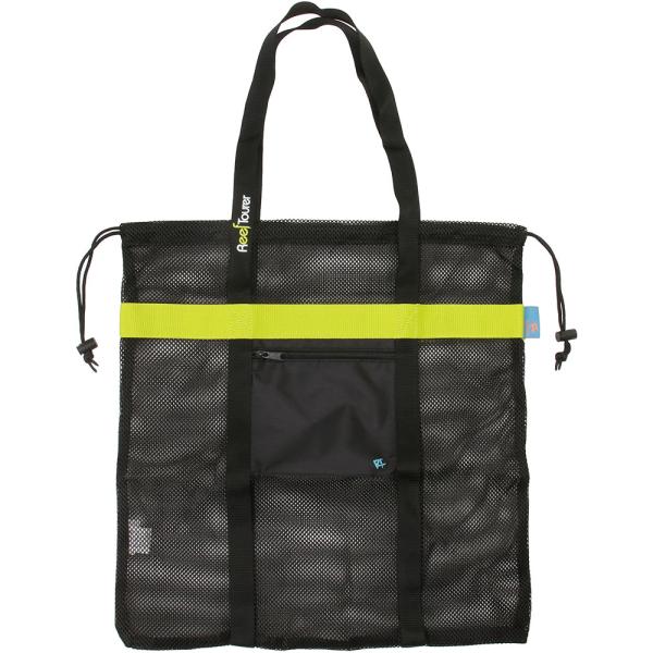 リーフツアラー Reef Tourer メッシュトートバック シュノーケリング バッグ カバン メッシュ製 水遊び 川遊び 磯遊び 海 海水浴 キャンプ レジャー 水中 ビーチ マリン用品 ポケット付  RA0301 BK　マリン　シュノー...