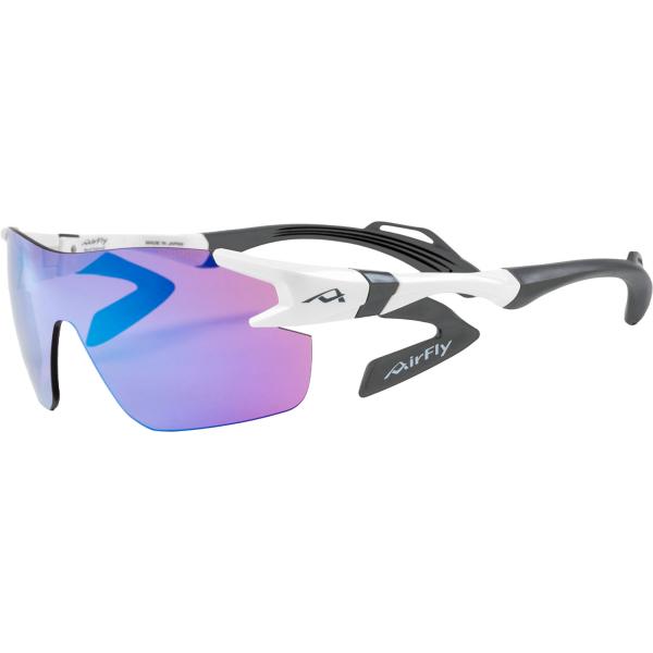 エアフライ Airfly エアフライ Airfly 鼻パッドがないスポーツサングラス AF-302 C-5SP パールホワイト メンズ レディース ジャストフィット 3点留め 熱中症対策  AF302C5SP　2022NEW MODELのA...