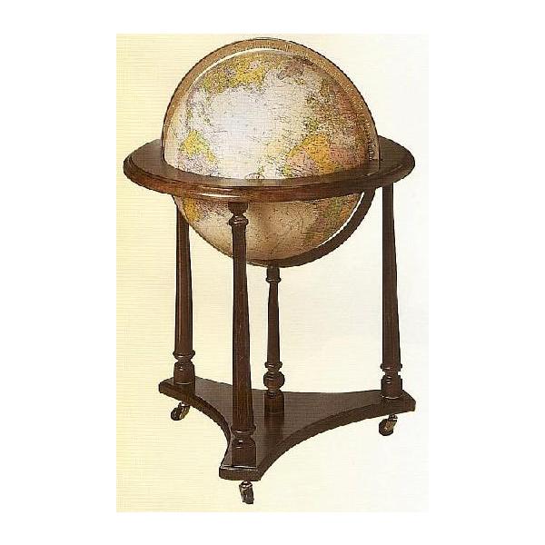 インテリアに最適な高級地球儀！地球儀専門メーカーのリプルーグル社製です。●球径:40cm　高さ?84cm　重量:11kg 照明付アンティーク地図とブルーオーシャン地図の2タイプ