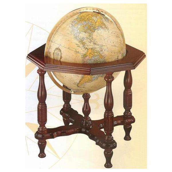 インテリアに最適な高級地球儀！地球儀専門メーカーのリプルーグル社製です。○球径:50cm　高さ:91cm　重量:21.8kg　照明付アンティーク地図とブルーオーシャン地図の2タイプ1930年創業以来地球儀づくり一筋に70余年、現在では世界の...