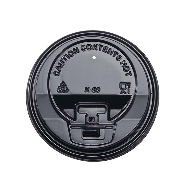 1枚あたり7.04円■飲み口が開封式になっているので、持ち運ぶ際に飲み物がこぼれる心配がありません。■飲み口は必要に応じて簡単に開けられ、ロックもできるスマートなドリンキングリッドです。材質：PS（ポリスチレン）カラー：ブラック数量：100枚