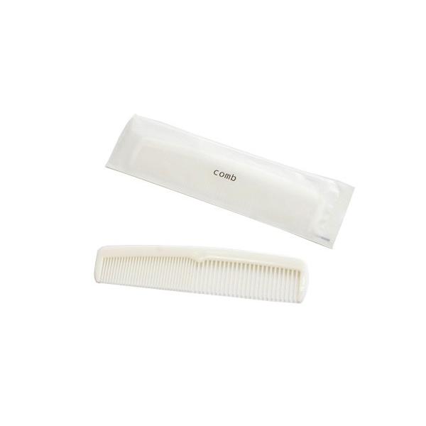 商品コード：20140521個あたり8.67円 ■左右櫛の幅の違うシンプルなコームブラシです。 ■持ち運びにも便利で、サッと身だしなみを整えれます。 ■個包装で衛生的です。 ■ホテルや旅館、サウナなど温浴施設の業務用アメニティに！ サイズ：...
