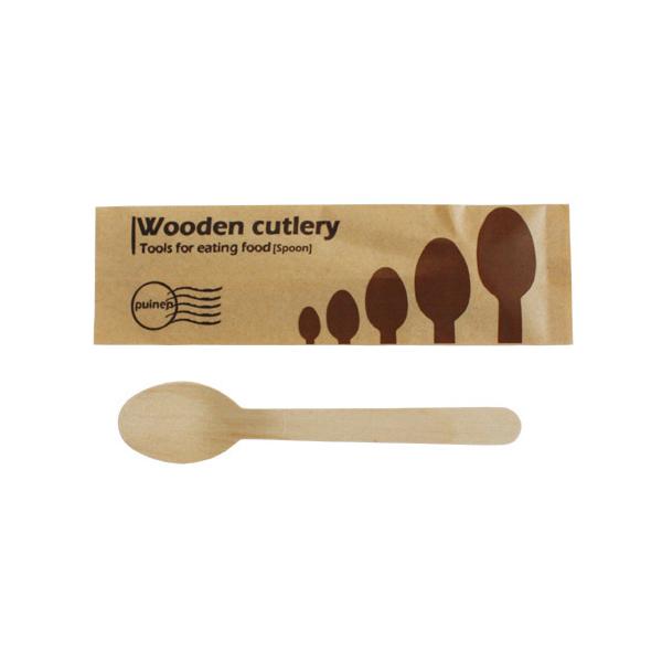 商品コード：2167861 １本あたり4.92円 ■ナチュラルテイストでおしゃれな使い捨ての紙包装木製スプーン。 ■天然素材なので環境にやさしい。 ■オシャレなクラフト袋に個包装。 ■使用後は燃えるごみとして捨てられます。 ■カフェの備品や...