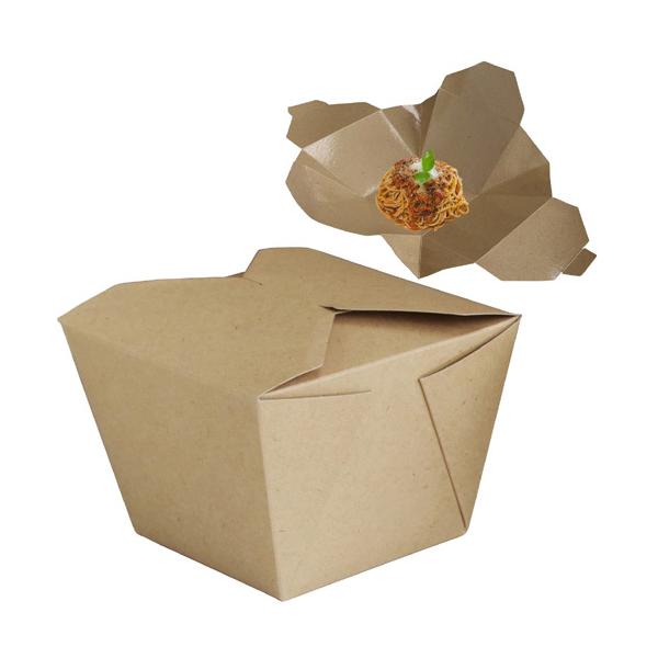 商品コード：21950911枚あたり50.33円■ナチュラル感あふれるクラフトテイストの紙製フードBOXです。■内側にPPラミネート加工を施していますので、油分・水気の多い食品も大丈夫。丼やリゾットなどのご飯もの、サラダ・惣菜、焼き菓子のテ...