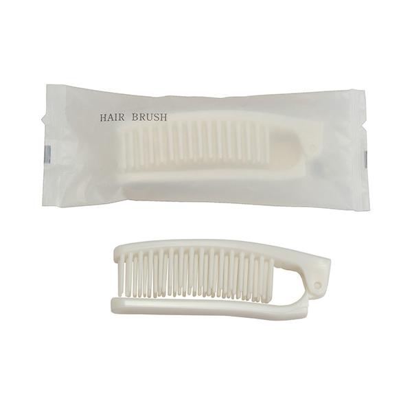 商品コード：22129511個あたり21.5円■毛先を丸くし頭皮に優しい設計。■手にしっくり馴染む程よい大きさのブラシ。■コンパクトに収納できる二つ折りヘアーブラシです。■細身のブラシですので男女兼用で使えます。■個包装で衛生的です。■ホテ...