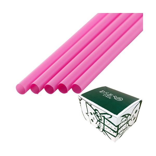1本あたり0.98円■定番の口径6×長さ210mmストレートタイプのストローです。■紙箱入りなので使用時に取り出しやすく、在庫の保管にも便利です。サイズ：直径6×長さ210mm材質：PP（ポリプロピレン）カラー：ピンク数量：10000本（5...