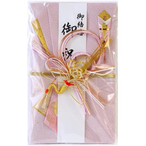 晴れのお祝いに最適な祝儀袋です。こちらは、「新金封（ことね・鶴 赤）」です。婚礼などの御祝に！　※金額の目安‥5万円〜100万円くらいまでサイズ：125×205mm1枚入り（中袋付・短冊4枚）{短冊…寿・御結婚御祝・御祝・無地の各1枚}