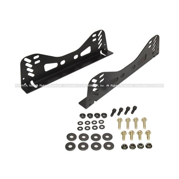 ■本製品の特徴：当社製シートレールRECARO/B、RECARO/Sやレカロ社製ベースフレームなど、左右の装着サイズが405ミリのシートレールにボルトオン装着可能なサイドステーセット。ボルト穴を長穴にし、あらゆるシートに装着しやすくしました...