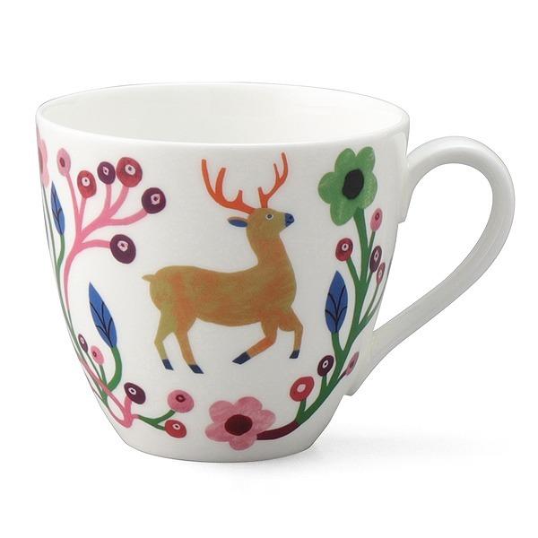 本体サイズ長径118mm 短径93mm 高さ83mm 容量330cc(満水容量)パッケージサイズ95-115-100mm素材ボーンチャイナ原産国インドネシア機能レンジ、食洗機対応見ているだけでワクワクするようなファンタジーな絵柄は、自宅で楽...