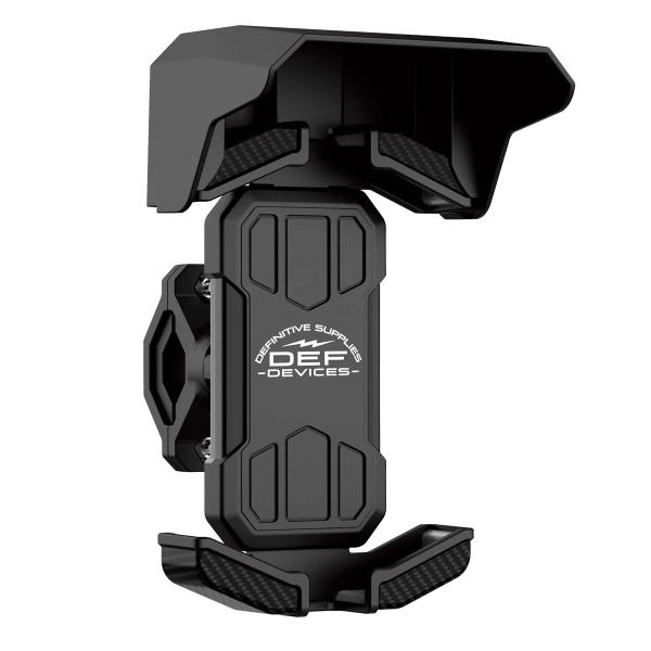 【品名】サンバイザー付 スマートフォン ホルダー DEF-V01 【特徴】DEF SUNVISOR SMARTPHONE HOLDER 新しくサンバイザー付きスマホホルダーが登場！ 直射日光からスマートフォンを守り、快適なライディングをサポ...