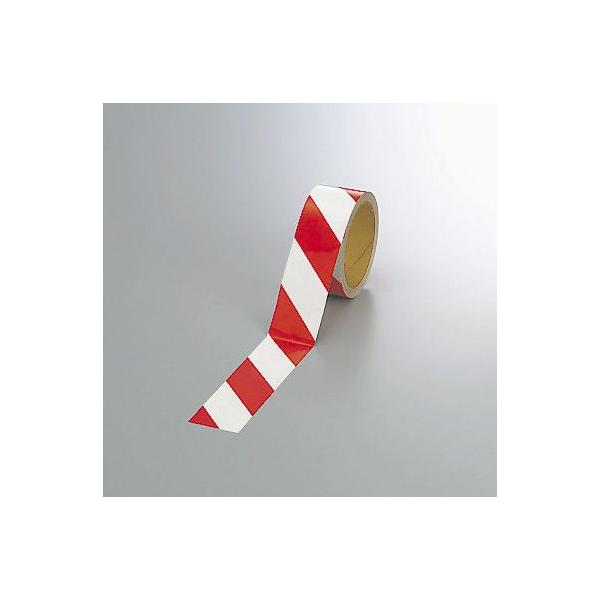爆買反射 トラテープ 安全表示 注意喚起●サイズ：45mm幅×10m巻（0.2mm厚）●材質：ポリエステル樹脂フィルム（白地部：反射）（粘着性あり・セパレーター付き）