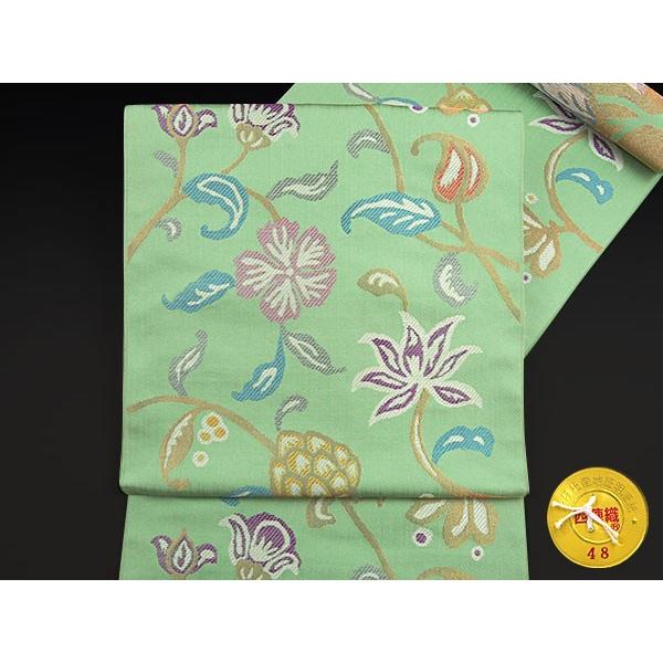 ◎おびやは全商品☆お仕立て代込！送料・代引き 無料！◎【商品番号】11419【商品について】・名古屋帯・六通柄模様・素材：絹・サイズ：幅 約 ３１ｃｍ 　長さ 約３７０ｃｍ【合わせるお着物】・付け下げ・無地・小紋・御召・紬【場面】セミフォー...