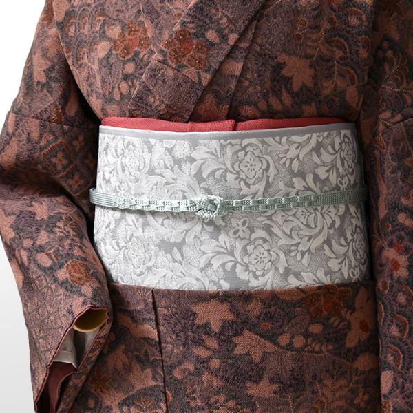 ◎おびやは全商品☆お仕立て代込！送料・代引き 無料！◎【商品番号】22202【商品について】・名古屋帯・六通柄模様・素材：絹・サイズ：幅 約 ３１ｃｍ 　長さ 約３７０ｃｍ【合わせるお着物】・無地・小紋・御召・紬【場面】カジュアル【季節】春...