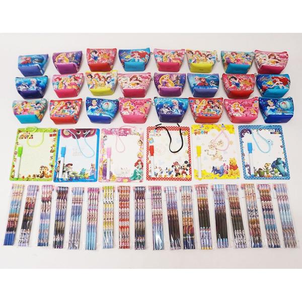 ディズニープリンセスポーチ＆文具抽選会セット　73名様用【商品番号】 No.16279【商品説明】 プリンセスポーチ＆文具やディズニーキャラクター文房具が景品の抽選会セットです。引いたくじの賞番号の文具が当たります。種類が豊富なので、好きな...