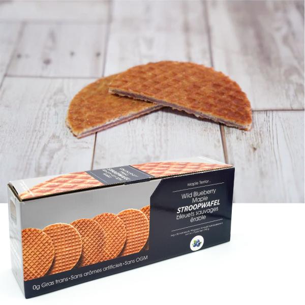 100％ピュアメープルシロップとワイルドブルーベリーソースを、良質なカナダ産の小麦粉、卵で作ったワッフルに挟み込みました。大勢に配れる35枚入りです。- 内容量：35枚入- サイズ：箱サイズ：約35×9×13cm- 原産地：カナダ- その他...