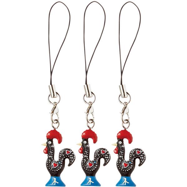 ポルトガルの幸運のシンボル「バルセロスの雄鶏」のストラップ。- 1個：全長約10cm- 原産国：中国製- その他：ビニール袋入（個別包装あり）  ※商品には国内法により日本語の「輸入シール」が貼付されています。（一部の雑貨品を除く）