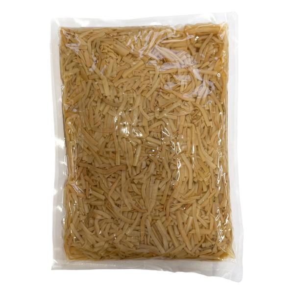 そのまま使えて調理も簡単！程よく味付けされた細切りメンマは、シャキシャキとした心地よい食感が特徴です。特にチンジャオロースとの相性は抜群！細切りなのでピーマンやお肉とよく絡み、手軽に本格中華の一品が作れます。