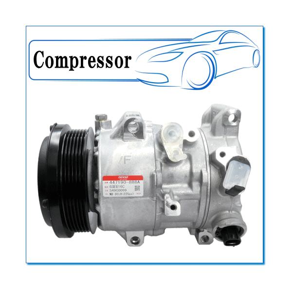 ■メーカー：DENSO/デンソー■商品名：コンプレッサー■メーカー品番：447190-8880■純正番号：88310-28640●車 名 ：トヨタ/TOYOTA●車 種 ：ノア/ヴォクシー/エスクァイア●車両型式：ZRR70G,ZRR70W...