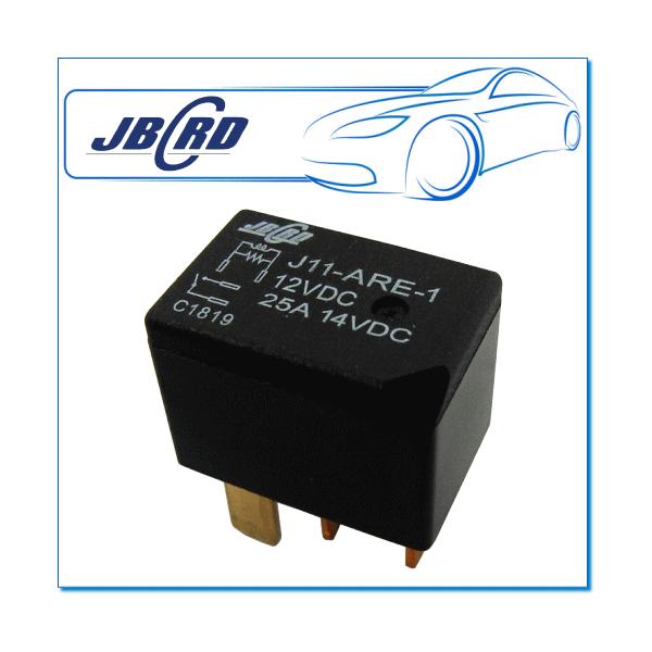 ■メーカー：JBC ジェイビーシー■商品名：ISOマイクロリレー■商品型式：J11-ARE-1■本体表示：J11-ARE-1【仕様】●定格電圧：12VDC●制御容量：NO接点 25A / NC接点 無し●接点回路構成：1a●コイルサージ対策...