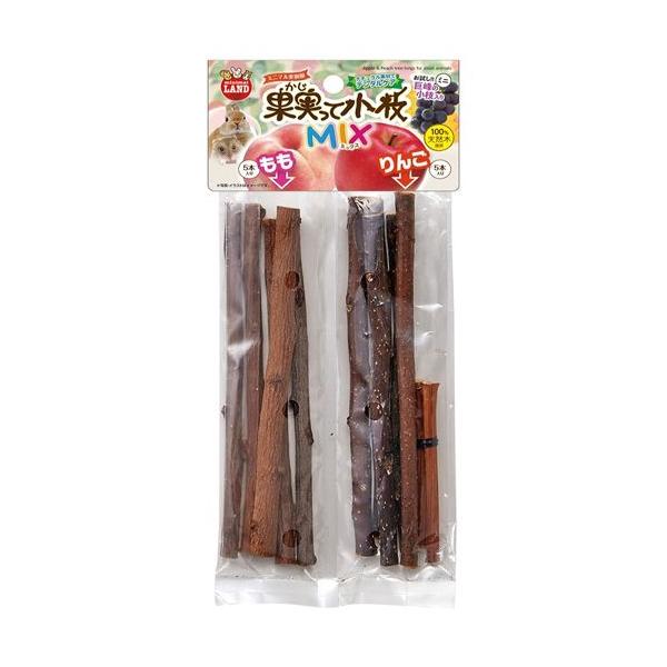 ナチュラル素材でデンタルケア！ミニマル果樹園果実って小枝 もも×りんごミックス（お試し巨峰の小枝ミニ入り）もも・りんごの木の枝の部分をペットのかじりやすい長さにカットしました。皮をはがしたり、かじることにより、歯の伸び過ぎ予防や、ストレス発...