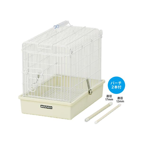 高さがありコンパクト軽量キャリーライトキャリー　Sお出かけや、病院の通院用に耐久性のあるワイヤー製小鳥・小動物用キャリーワイヤーメッシュと軽量トレイがドッキング。ライトキャリーＳサイズ。高さはありつつコンパクト細かいワイヤーピッチがマルチな...