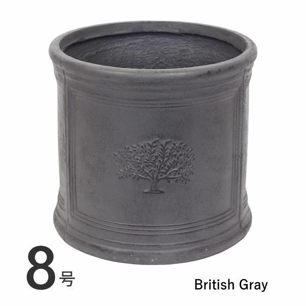 ●ラウンドポットフォレスト8号 BritishGray●ガーデンをおしゃれに演出するラウンドポットです。植物の寄せ植えや鉢カバーにぴったり！●陶器鉢の様な風合いを持っていますがファイバーセメント製なので、陶器鉢よりも軽量で強度があります。●...