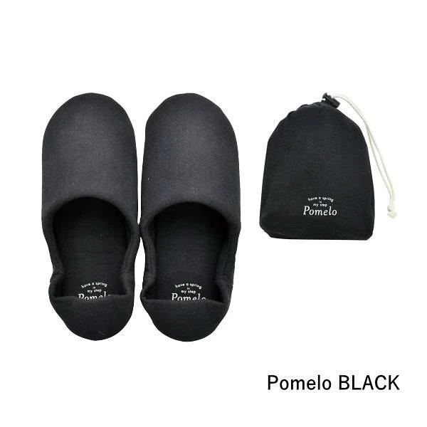●Pomelo 洗えるポータブルスリッパ●バブーシュ型デザインの携帯用スリッパ。かかとを踏んでも履ける2way仕様。お洗濯ＯＫウォッシャブルタイプ。●コンパクトに収納、携帯しやすくなる、ロゴ入り巾着ポーチ付き。●柔らかくシャリ感のある生地で...
