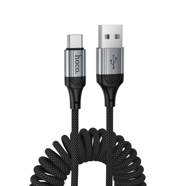 ■製品概要デスク周りや外出先での充電・データ転送に便利な、スプリング状のUSB-A to USB-Cケーブル。収納時は約40cmとコンパクトながら、最長1.5mまで伸びるので、必要な時だけ伸ばしてご利用いただけます。■製品の特長スプリングの...