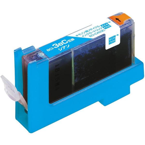 対応メーカー：CANON（キヤノン） /  BCI-3eC対応 / シアン対応機種：BJ F300 / BJ F360 / BJ F600 / BJ F6000 / BJ F610 / BJ F6100 / BJ F620 / BJ F66...