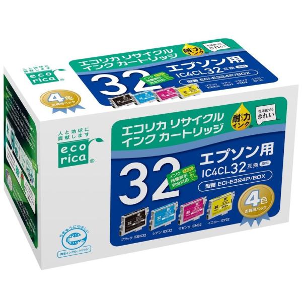 対応メーカー：EPSON（エプソン） / IC4CL32対応 / 4色セット対応機種：PM-A700/PM-A850※/PM-A870※/PM-D750※/ PM-D770※/PM-G700※/PM-G720※/ PM-G800※/PM-G...