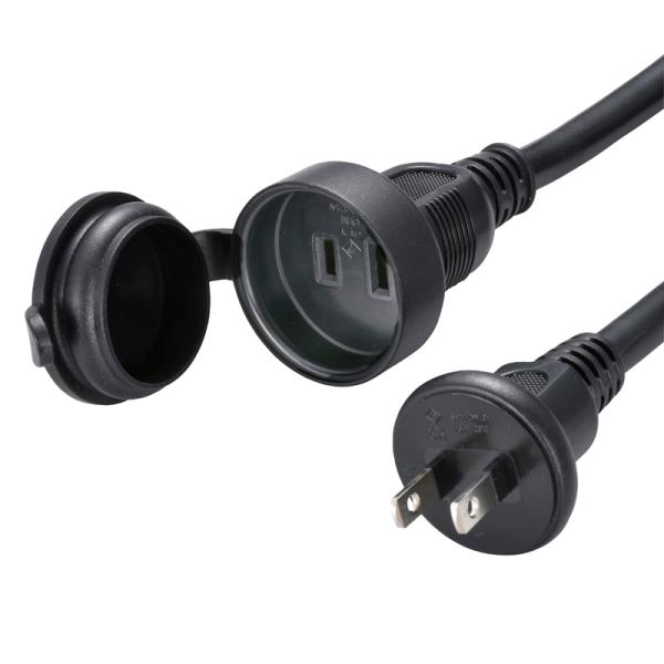 【 特 長 】● 雨に濡れる場所で使えます。● 使用しない時は防水キャップのフタでガード● 絶縁カバー付きプラグでトラッキング火災対策● 使いやすいソフトタイプ● 被ふくと保護被ふくの二重被ふくコード【 仕 様 】■ 定格：15A-125V...