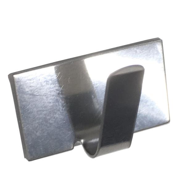 【 特 長 】● サビに強いステンレス（SUS304）を使用したステッカーです。● 耐候・耐熱性に優れたセキスイ・ダブルタックテープ（5101A）を採用し、屋外でも使用可能です。【 仕 様 】■ 貼付寸法：15.0mmx25.0mm■ 爪の...